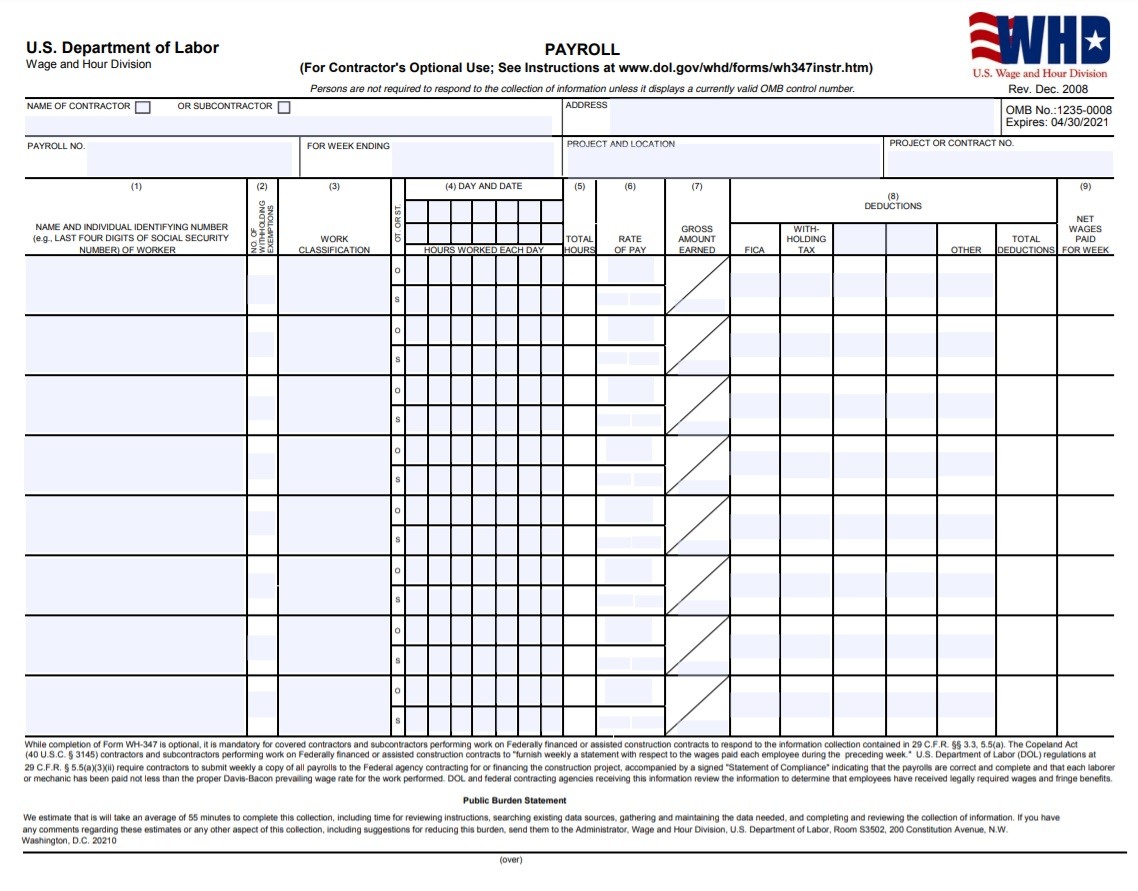 Payroll Certificate Template | Free Payslip Templates