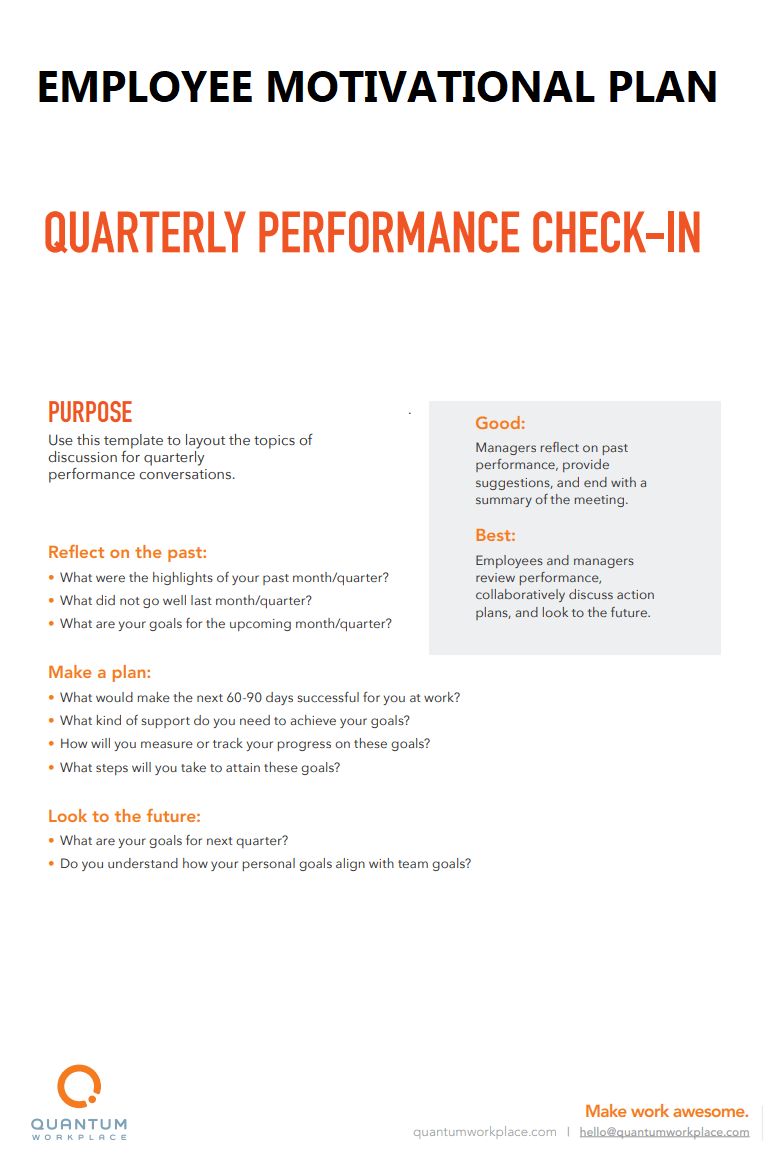 Employee Motivation Plan Template | Free Payslip Templates