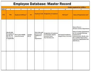 Employee Database Template | Free Payslip Templates