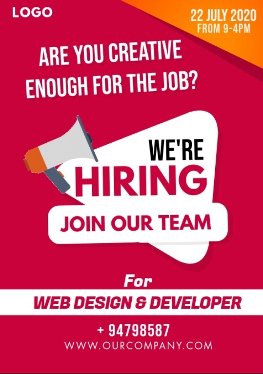 Job Announcement Template | Free Payslip Templates