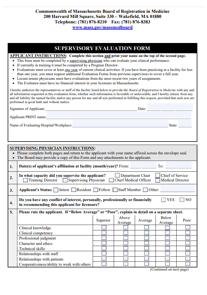 Supervisor Evaluation Form | Free Payslip Templates