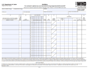 Wage Sheet Template | Free Payslip Templates